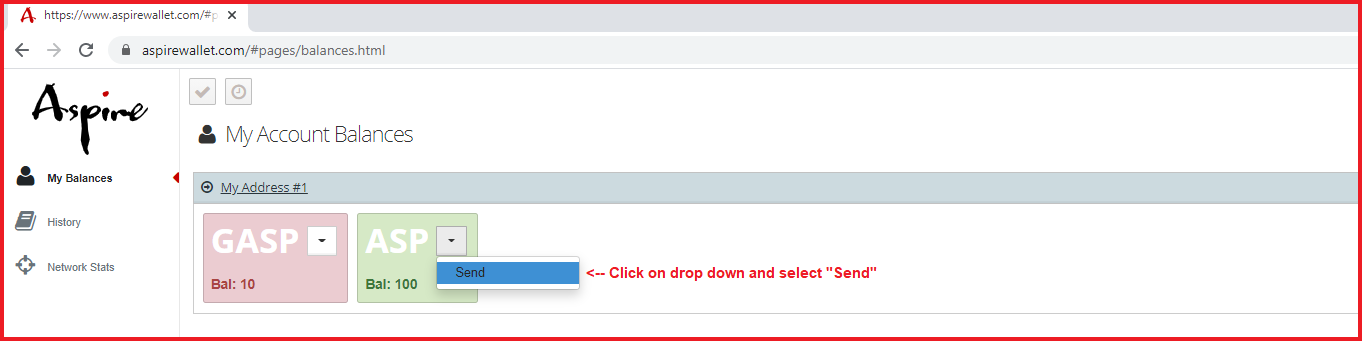 Sending ASP to Exchanges – Aspire Tech